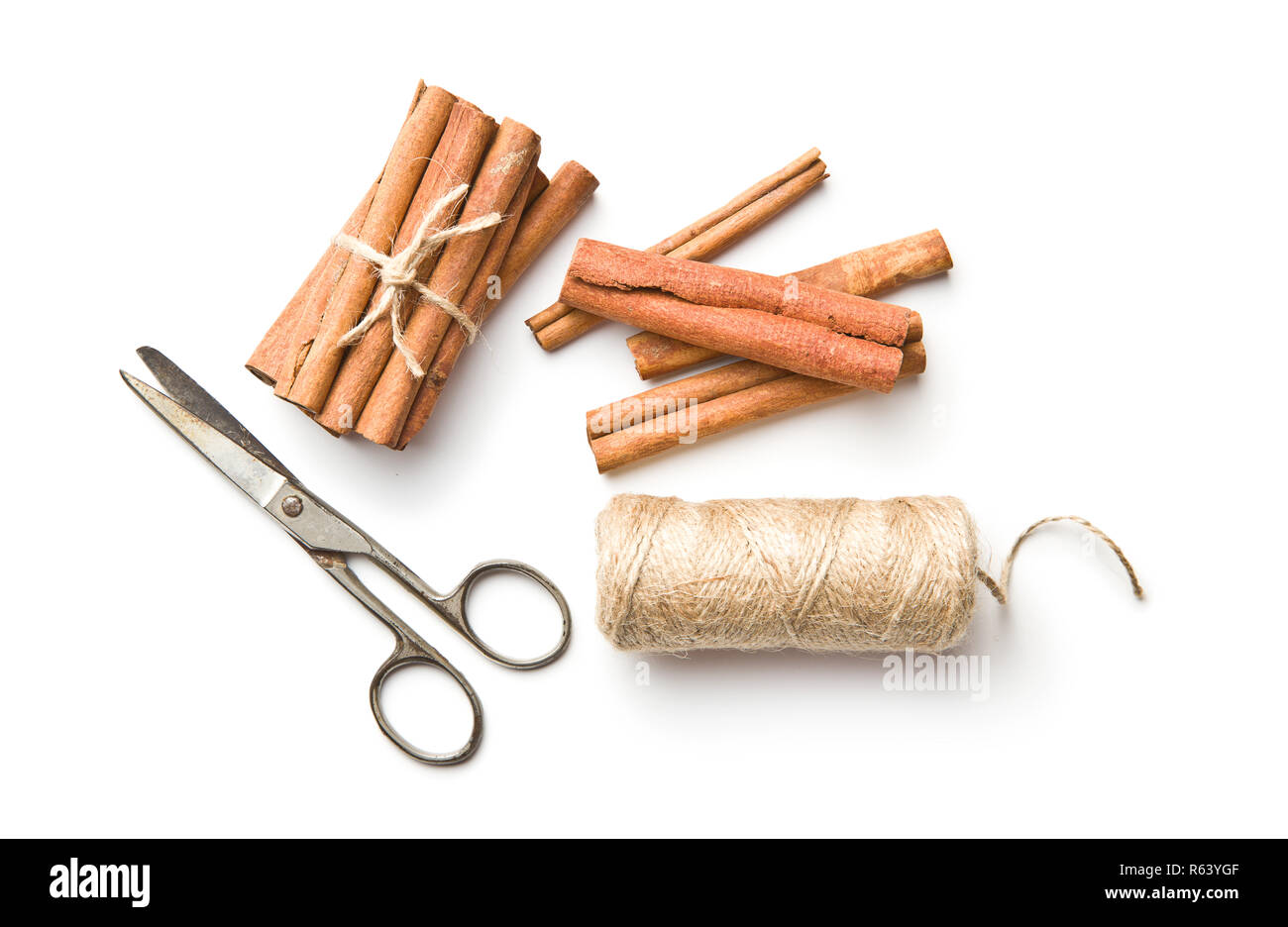 Cinamon sticks overhead hi-res stock photography and images - Alamy