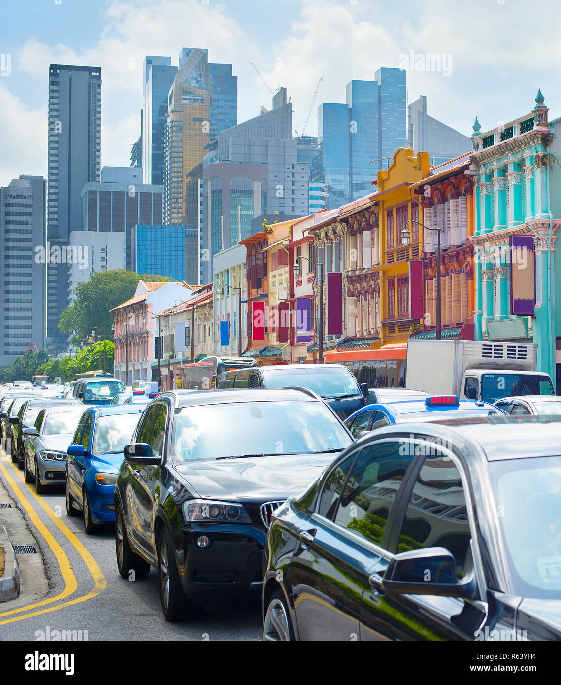 Singapore traffic jam hi-res stock photography and images - Alamy