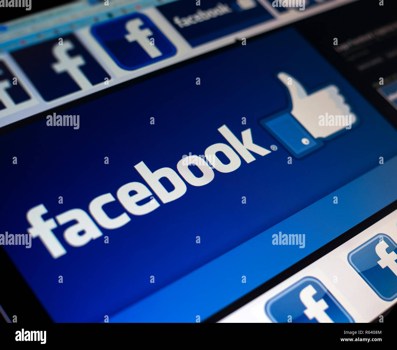 Facebook logo like hi-res stock photography and images - Alamy