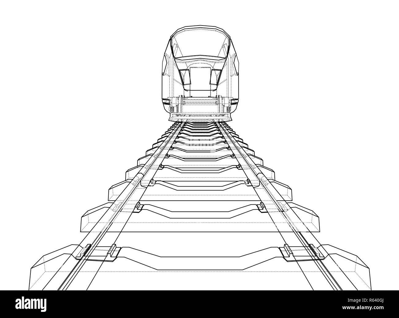 Modern speed train concept Stock Photo - Alamy