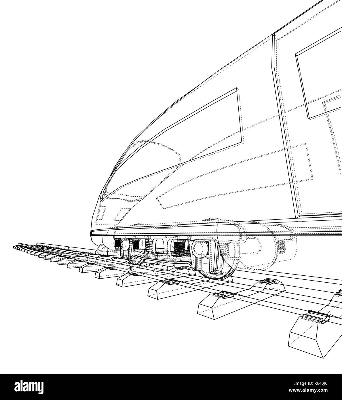 Modern speed train concept Stock Photo - Alamy