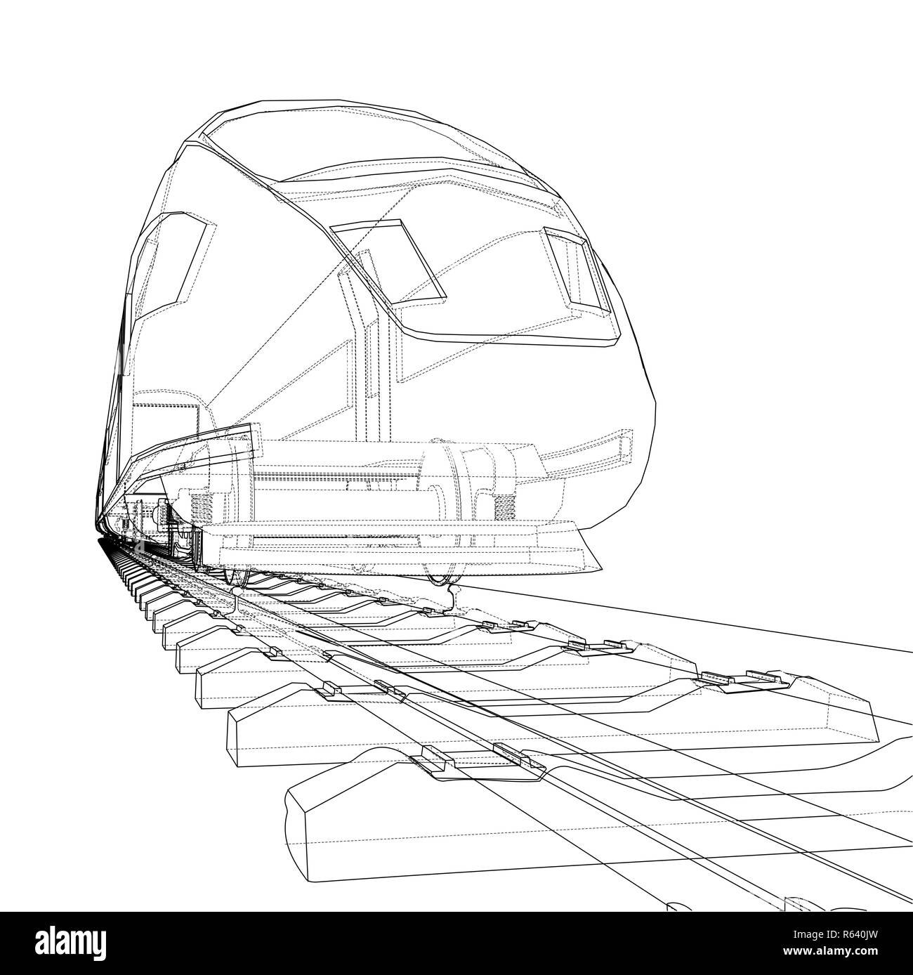 High speed train sign business Black and White Stock Photos & Images ...