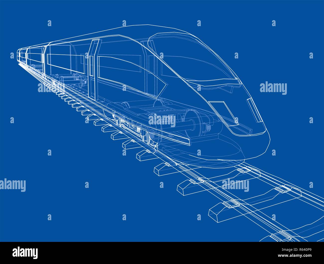 Modern speed train concept Stock Photo - Alamy