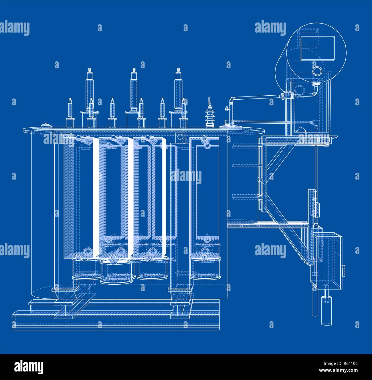 High-voltage transformer concept Stock Photo - Alamy