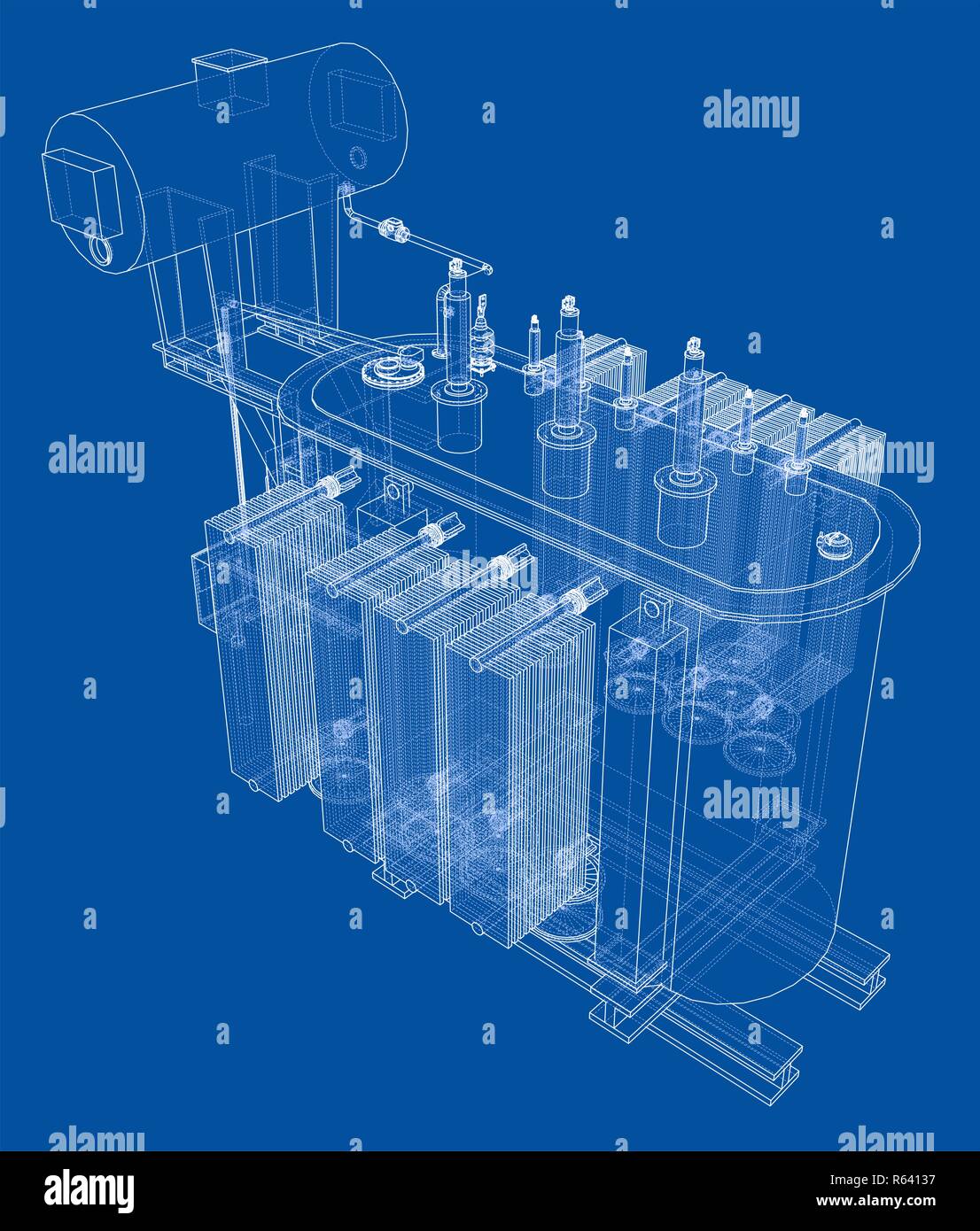 High-voltage transformer concept Stock Photo - Alamy