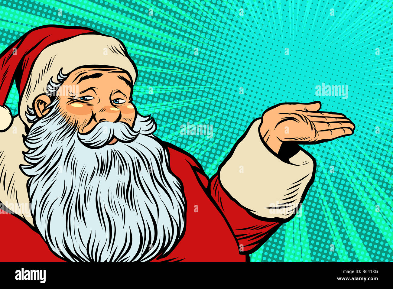 Santa Claus promoter Stock Photo - Alamy