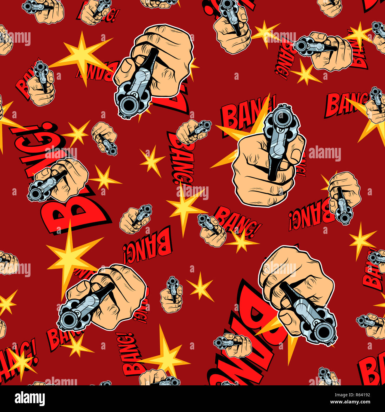 Seamless background shot revolver Stock Photo - Alamy