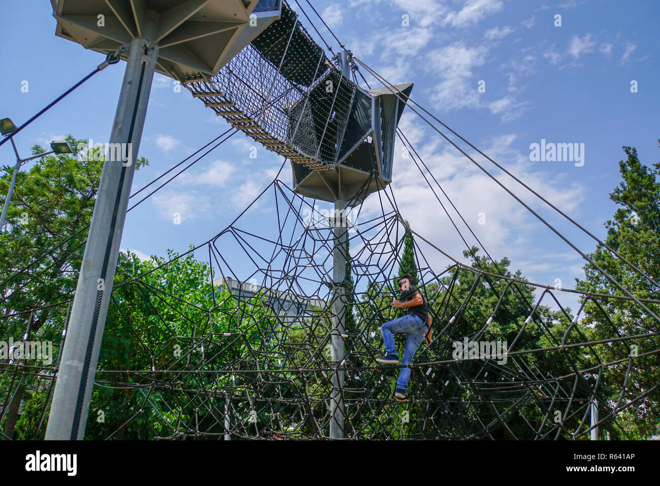 Playground at the Industrial Gas Museum, Athens, Greece Stock Photo - Alamy