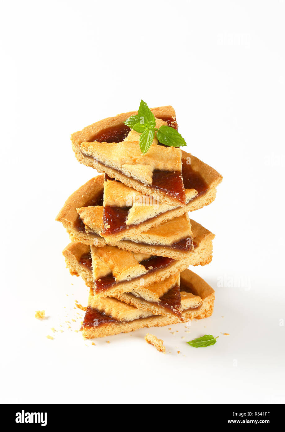 Homemade strawberry jam slices Cut Out Stock Images & Pictures - Alamy
