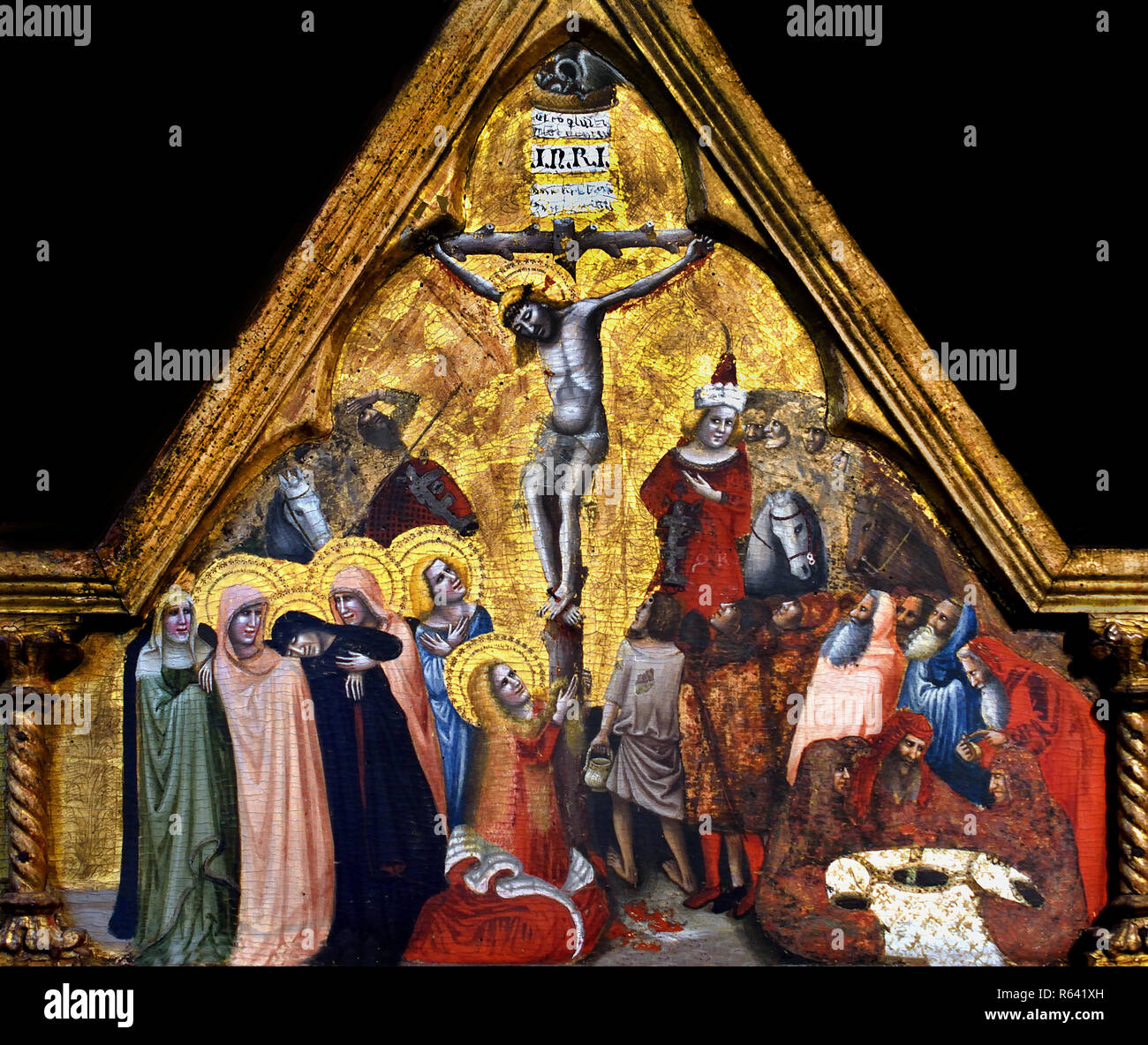 Crucifixion and the saints Giacomo, Bartolomeo, Agostino and Stefano by ...