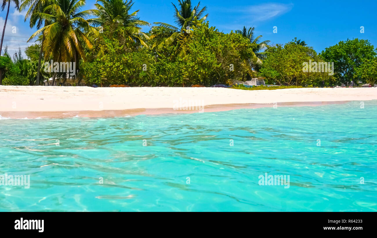The tropical beach, Barbados, Caribbean Stock Photo - Alamy