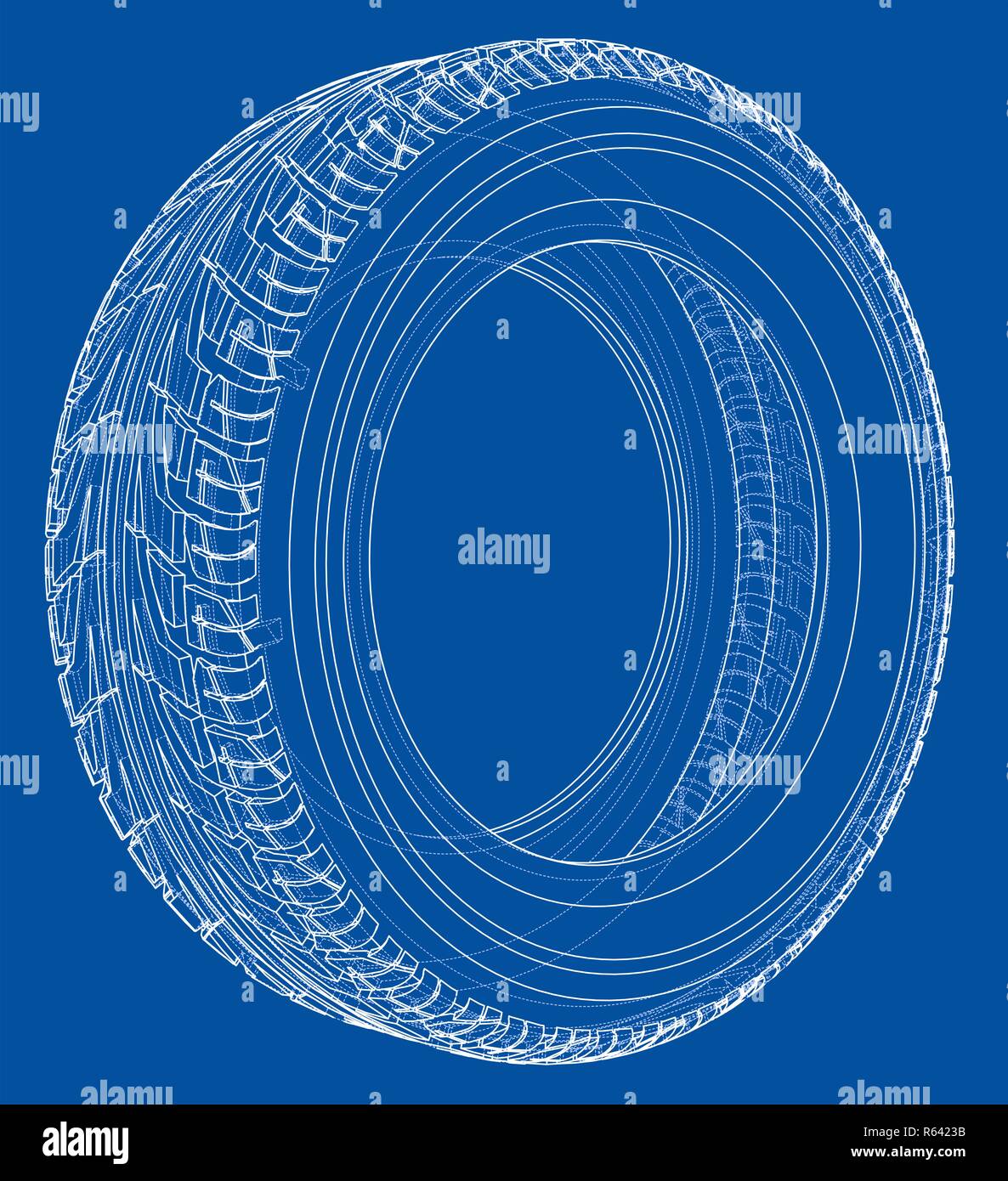 Car tire concept. 3d illustration Stock Photo - Alamy