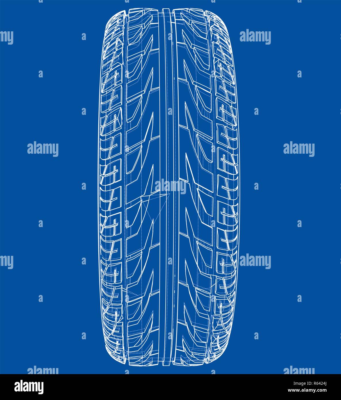 Car tire concept. 3d illustration Stock Photo - Alamy