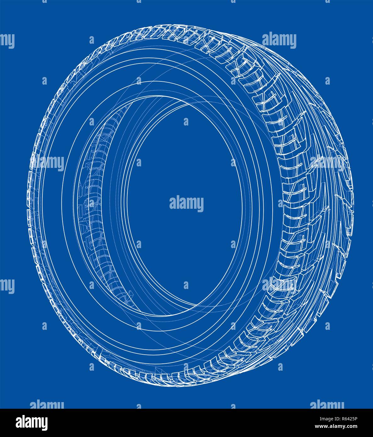 Car tire concept. 3d illustration Stock Photo - Alamy
