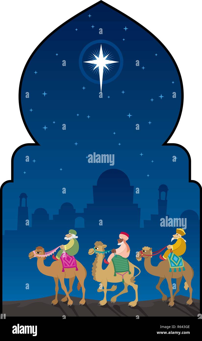 Wise men from the east Stock Vector Images - Alamy