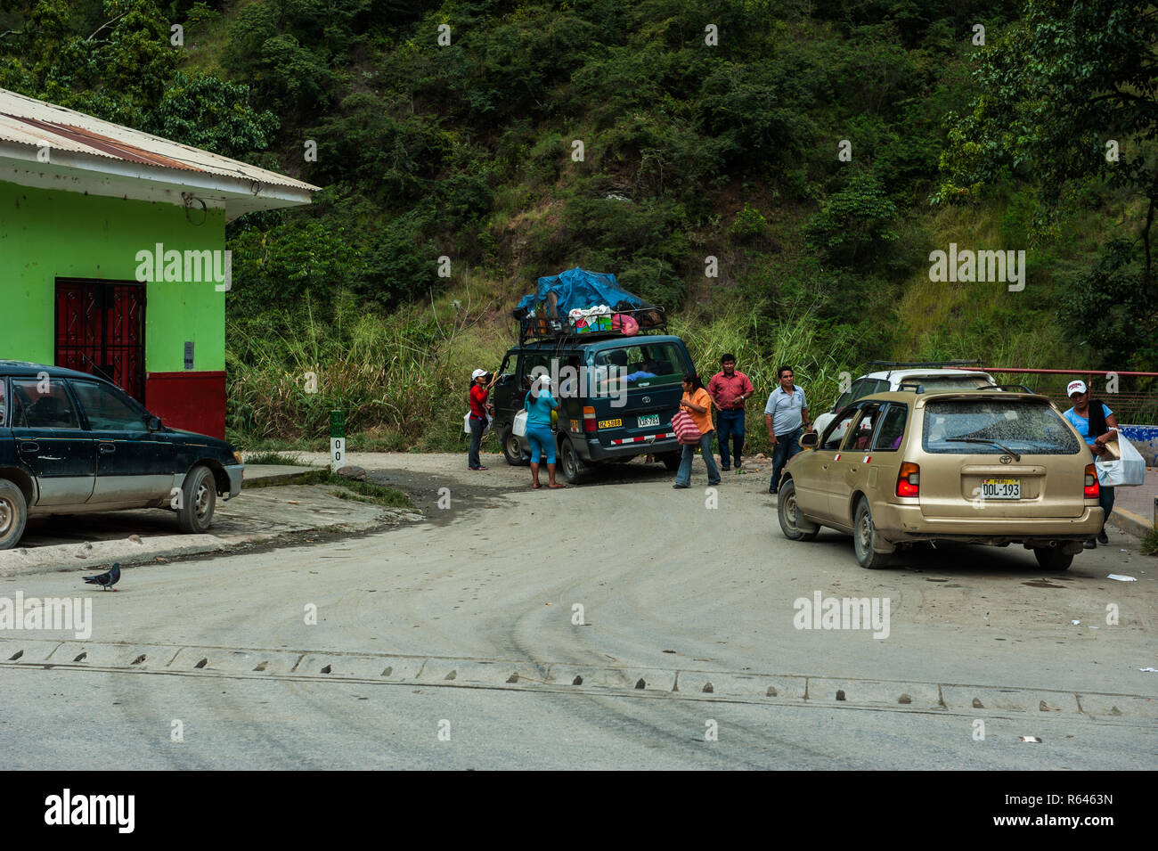 Small village of Santa maria in Peru Stock Photo - Alamy