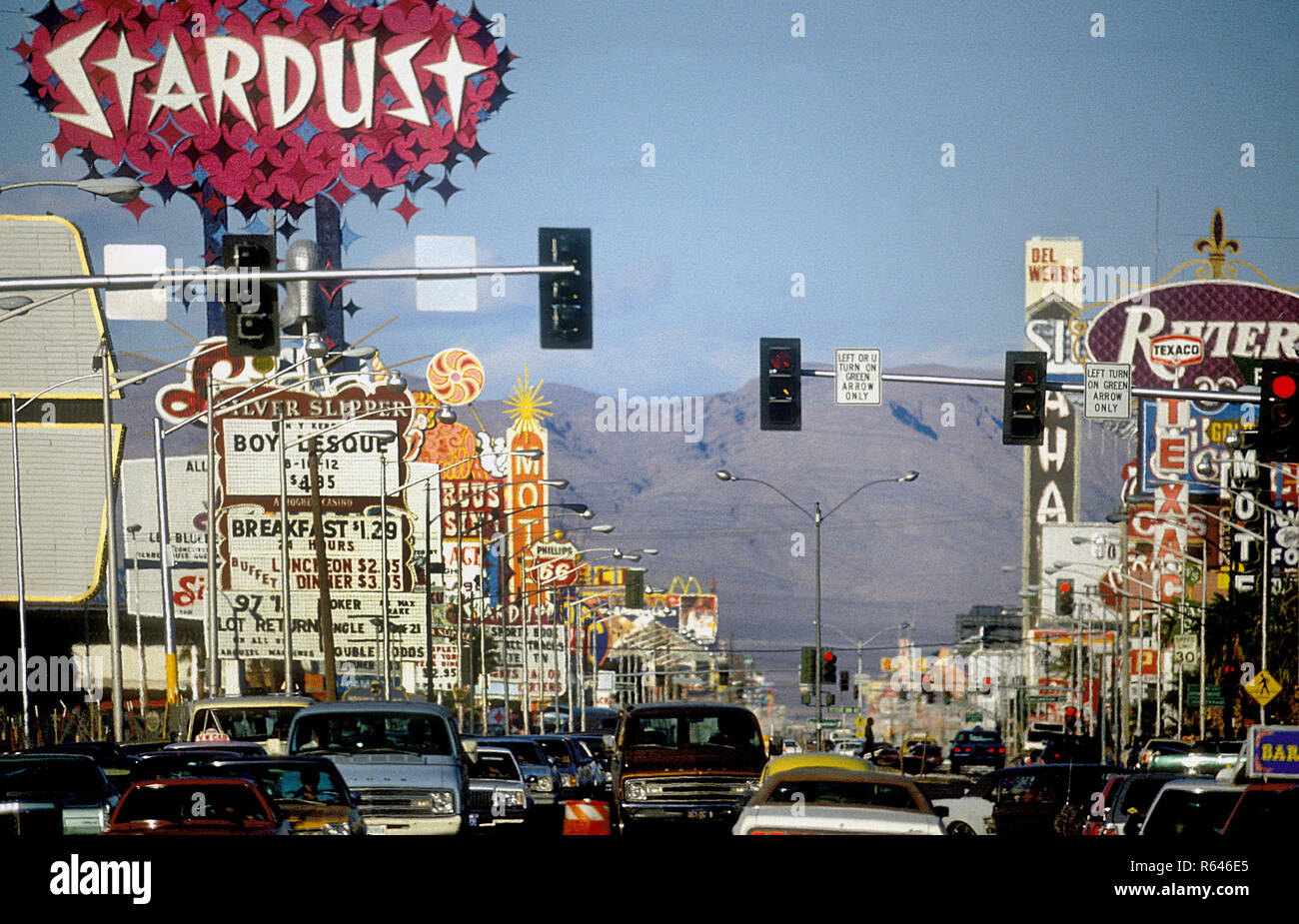 The Strip in Las Vegas Nevada 1979 Stock Photo - Alamy