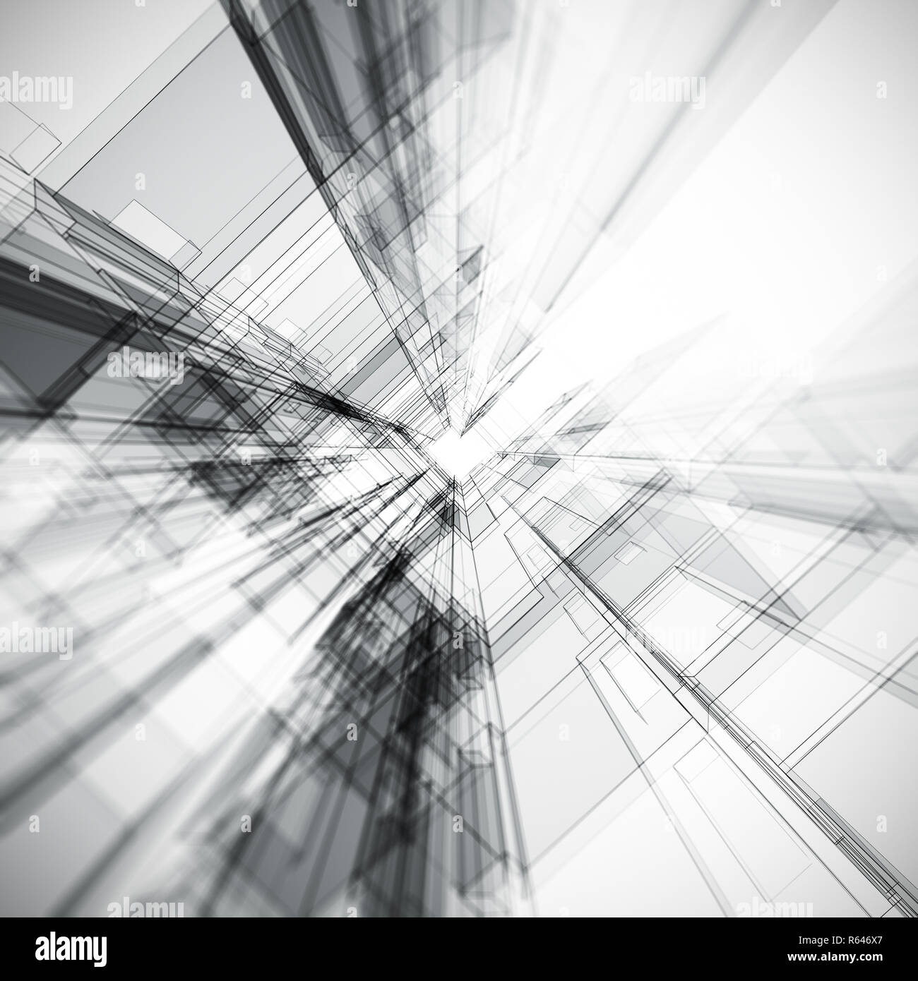 Simple abstract 3d rendering Stock Photo - Alamy