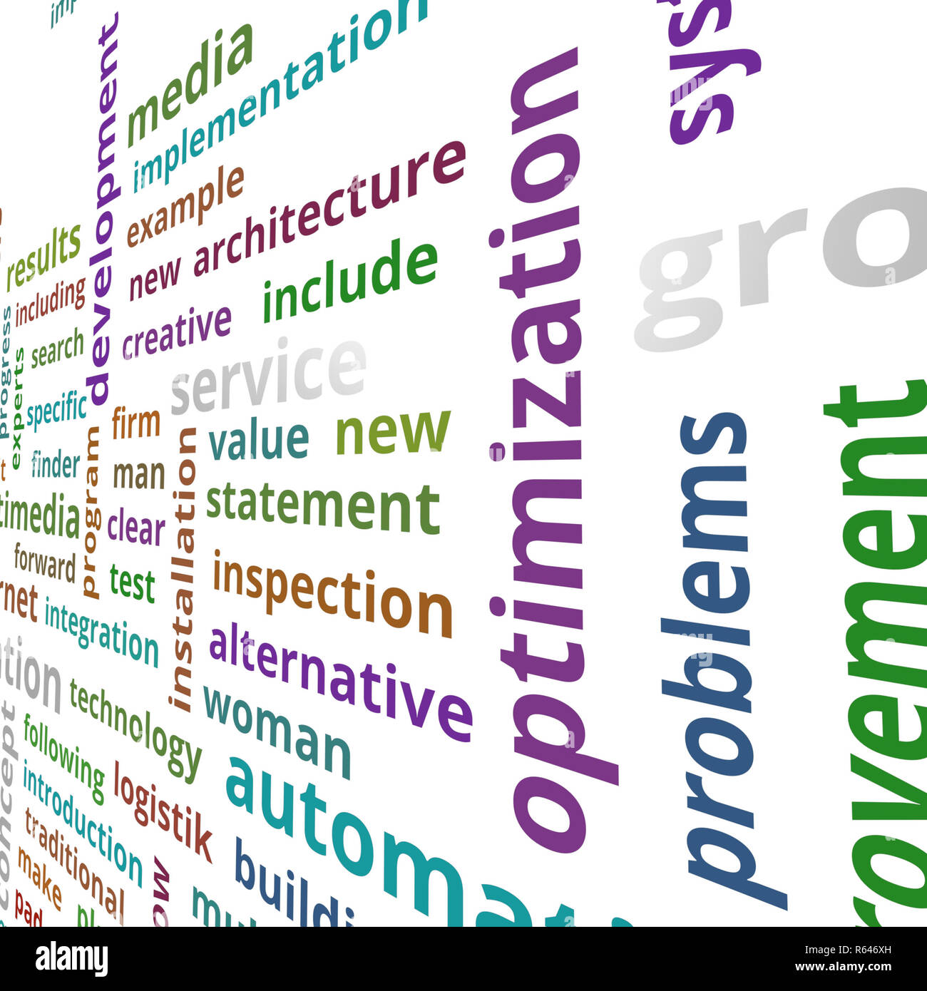 Optimization concept 3d rendering Stock Photo - Alamy