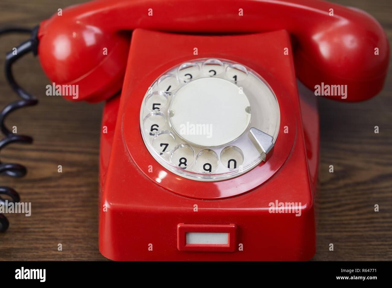 Classic dial phone Stock Photo - Alamy
