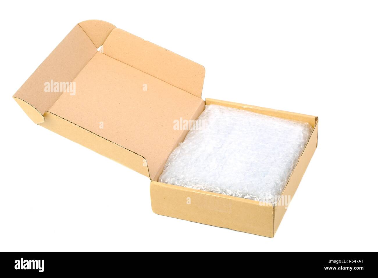 Cardboard Box Open Stock Photo - Alamy
