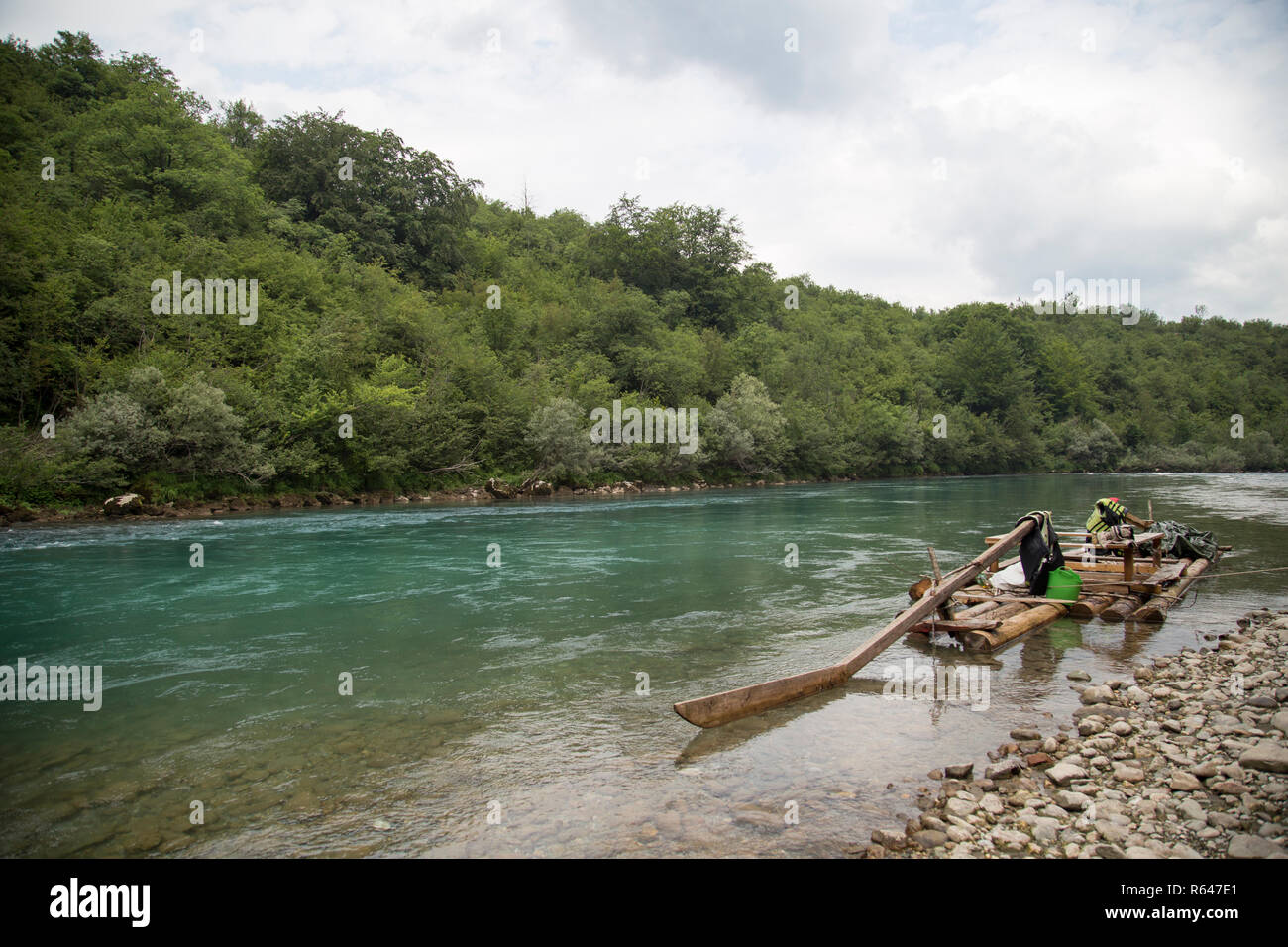 Wooden raft hi-res stock photography and images - Alamy