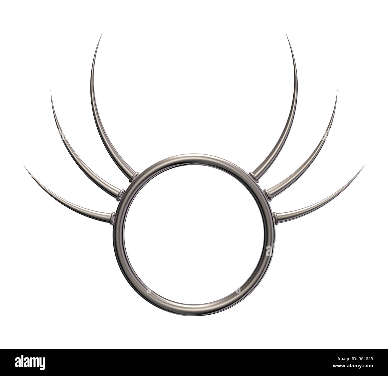 metal ring with spikes Stock Photo - Alamy