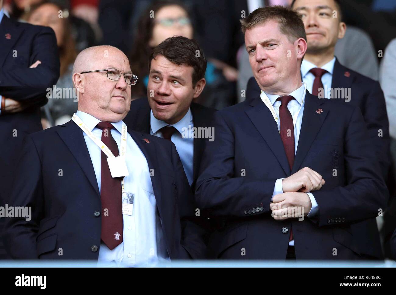 Southampton Director of Scouting & Recruitment Ross Wilson (centre ...