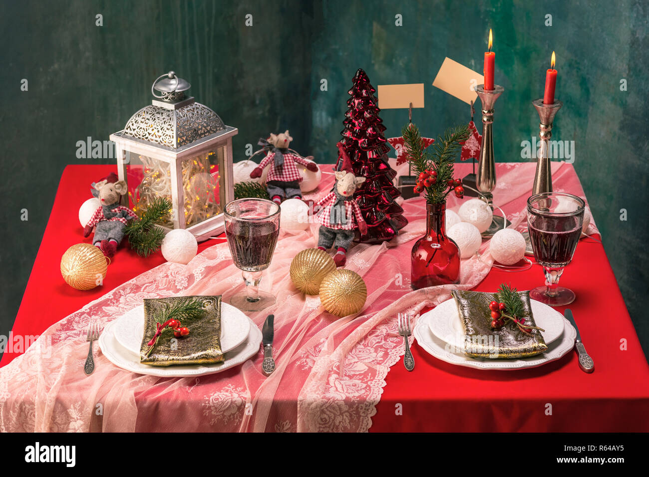 Russian new years eve table hi-res stock photography and images - Alamy