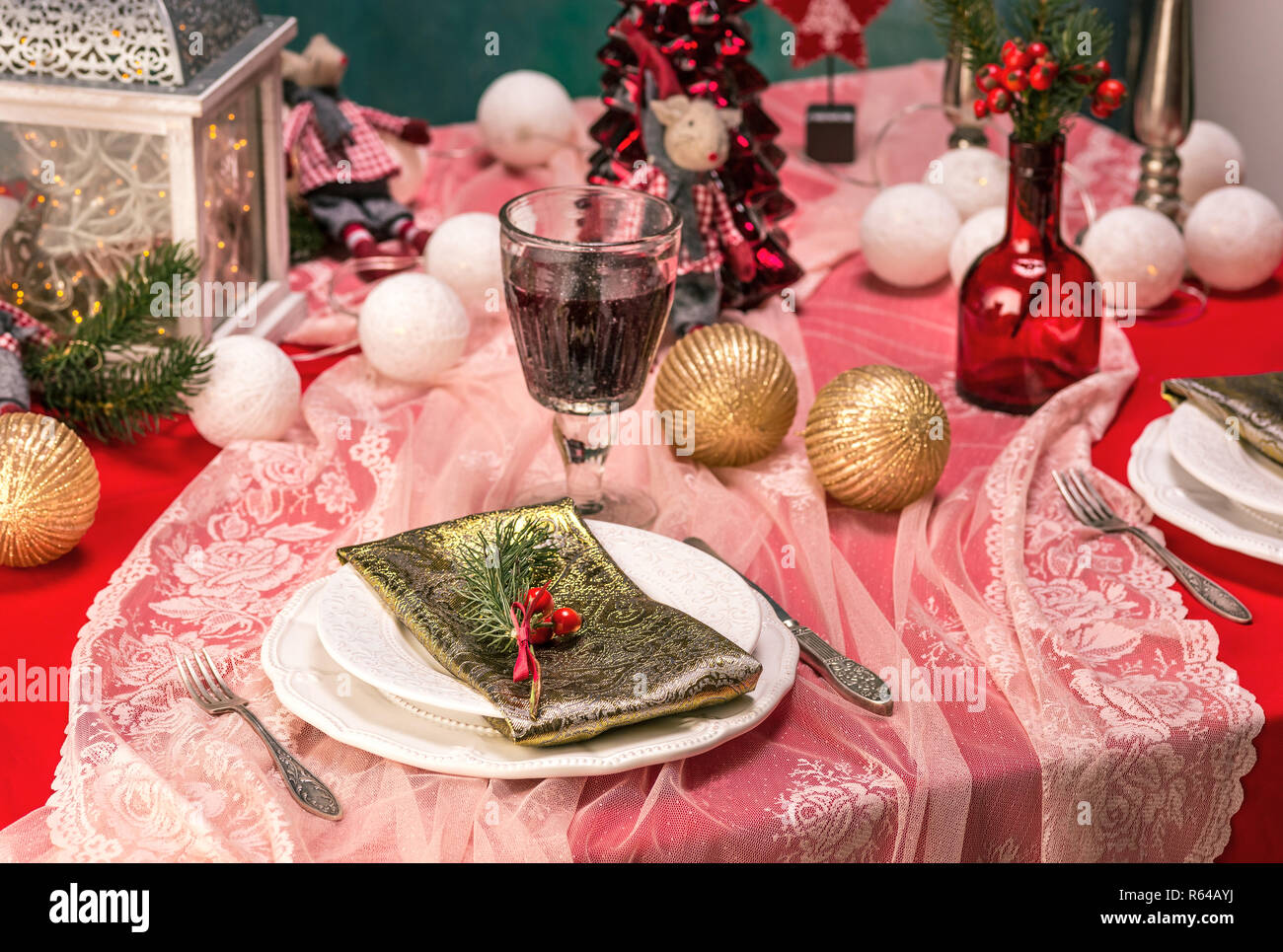 Russian new years eve table hi-res stock photography and images - Alamy