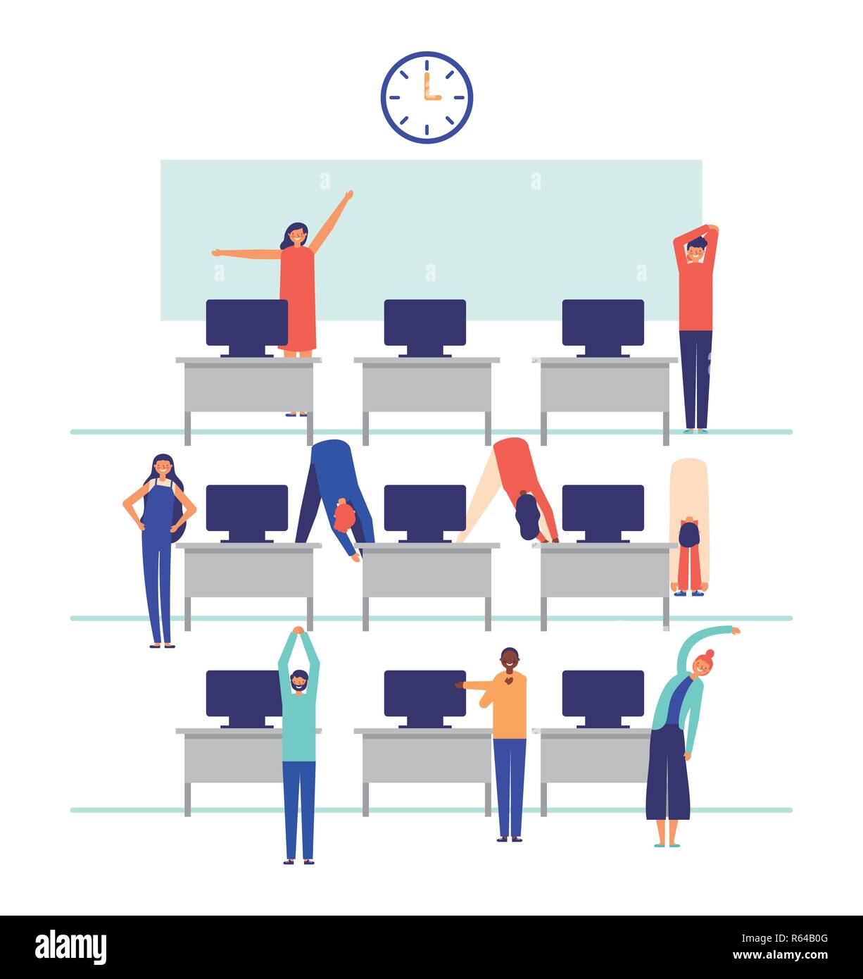 active people breaks Stock Vector Image & Art - Alamy