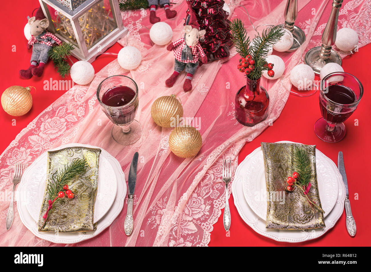 Russian new years eve table hi-res stock photography and images - Alamy