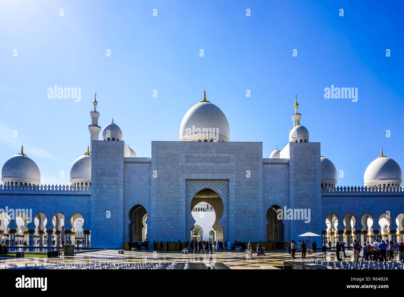 Abu Dhabi Sheikh Zayed Grand Mosque Center Eastern Gate Main Entrance ...