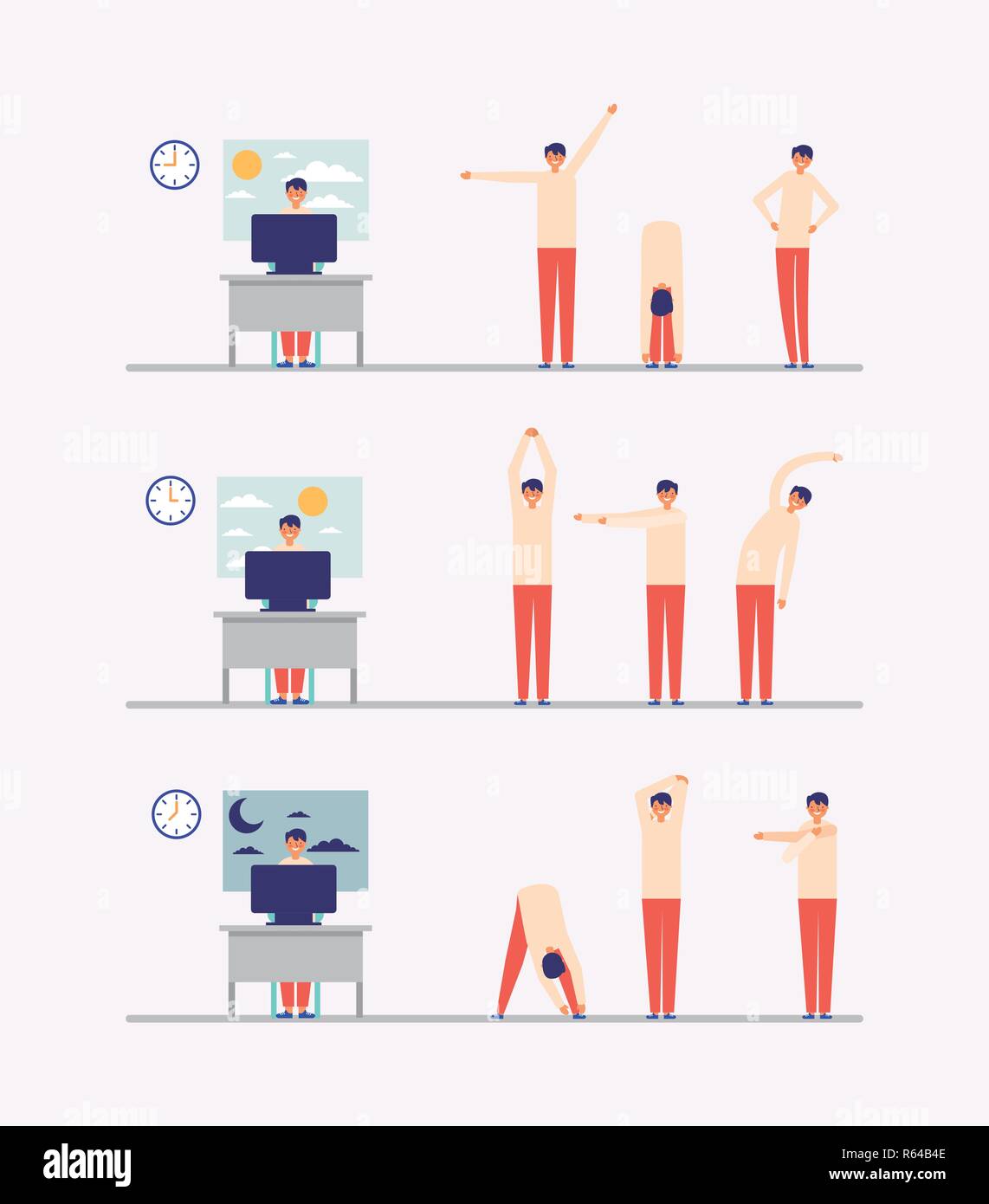 active people breaks Stock Vector Image & Art - Alamy