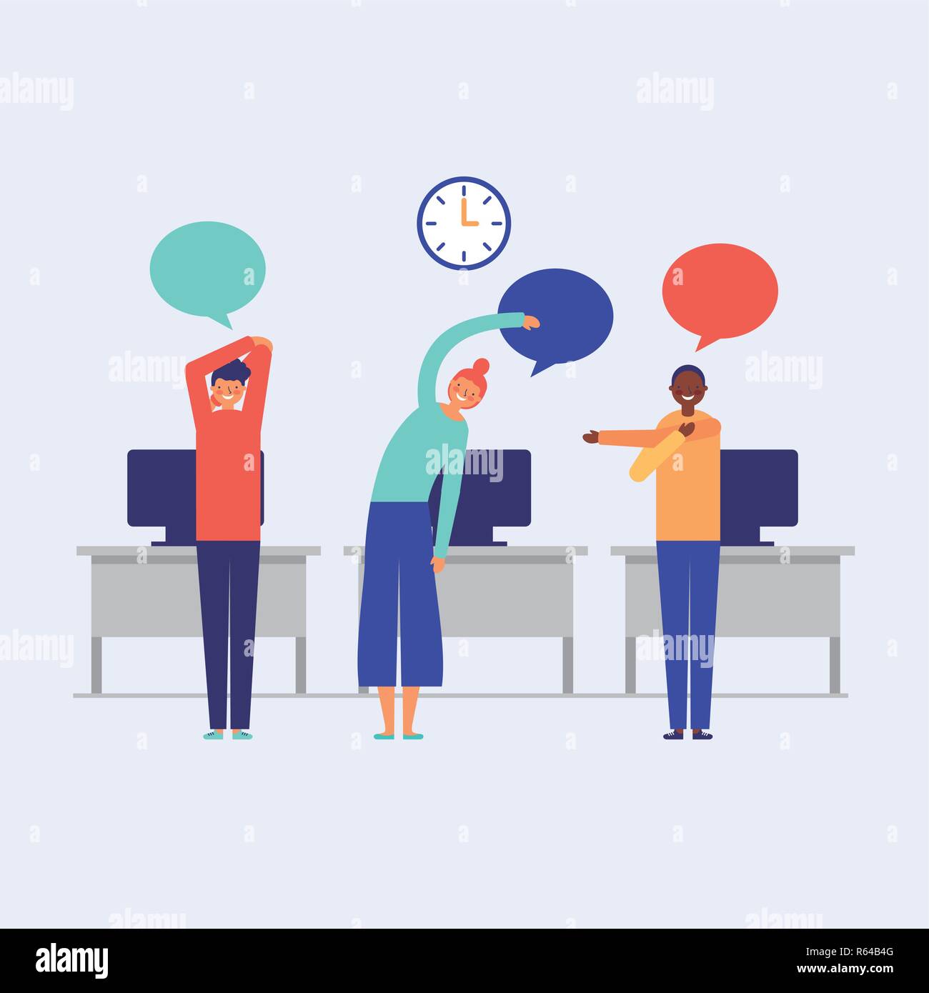 active people breaks Stock Vector Image & Art - Alamy