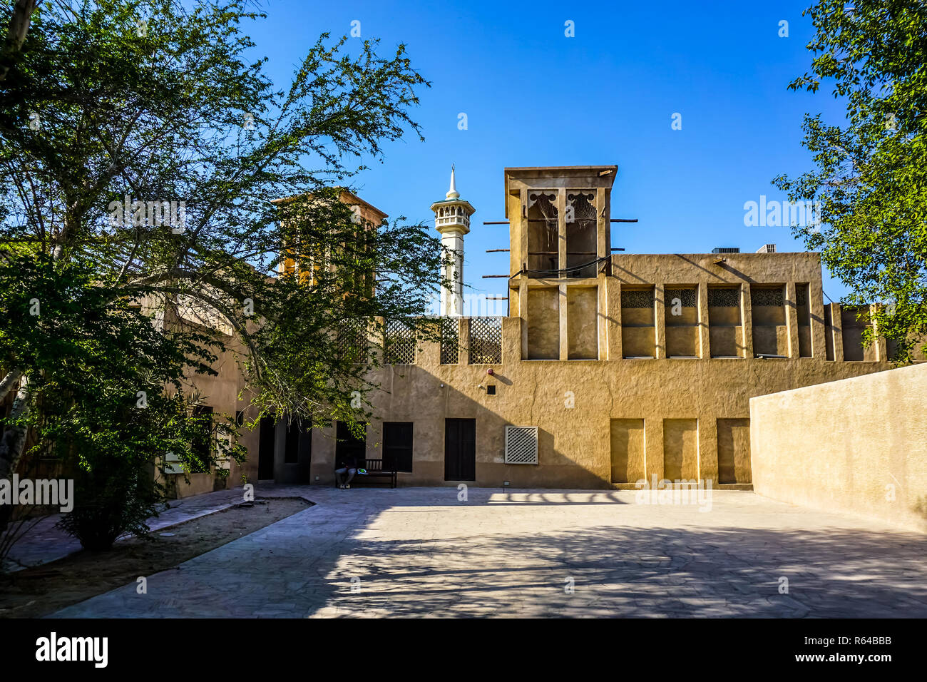 Dubai Al Bastakiya Al Fahidi Historical Neighbourhood with Courtyard ...