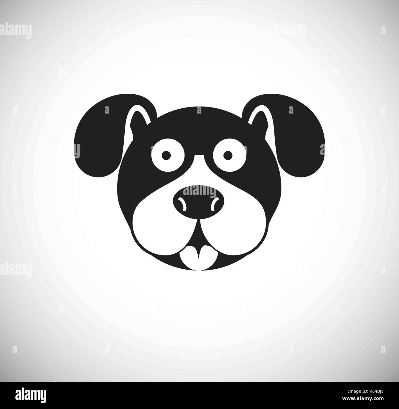 Dog pet icon on white background for graphic and web design, Modern ...