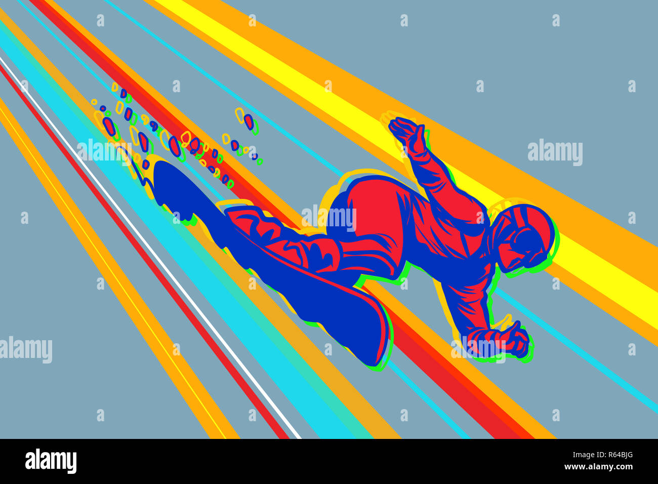 Snowboard skill illustration hi-res stock photography and images - Alamy