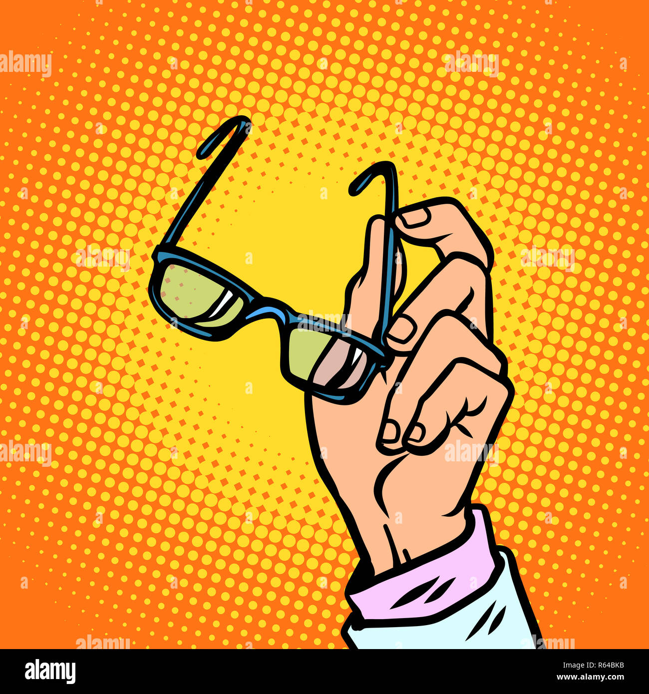glasses in hand, vision and people Stock Photo - Alamy