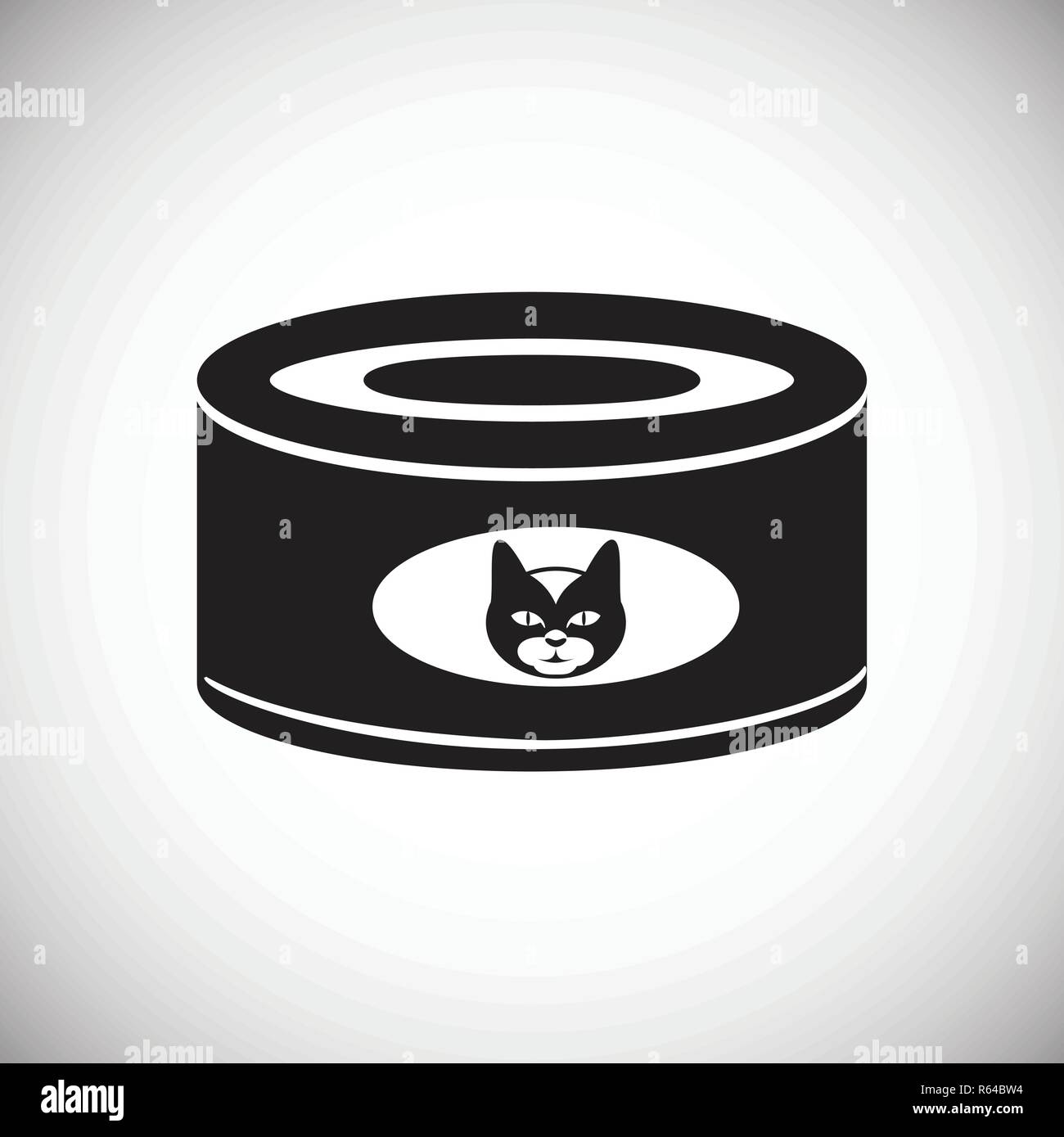Cat food icon on white background for graphic and web design, Modern ...