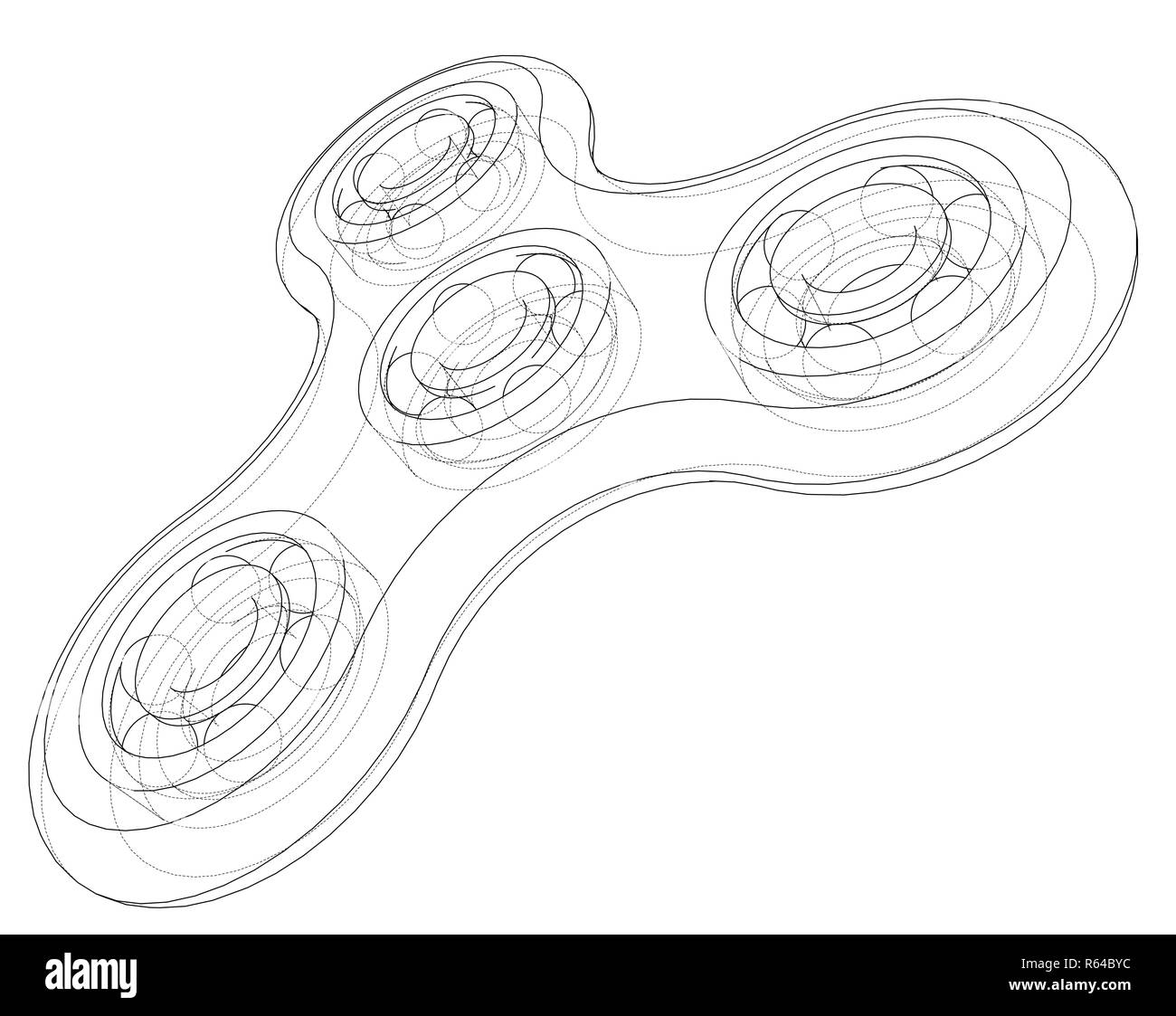 Fidget Spinner Black and White Stock Photos & Images - Alamy