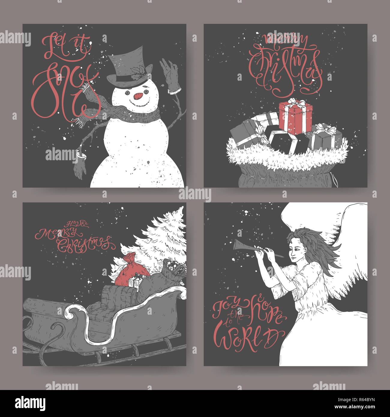 Wrapped gift tree Stock Vector Images - Alamy