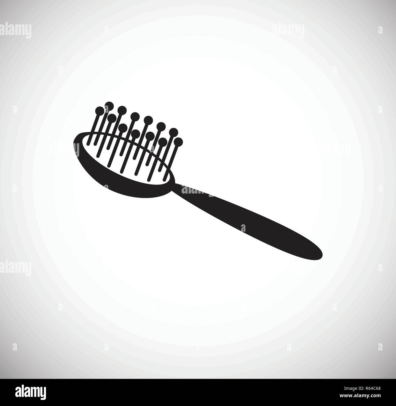 Pet comb icon on white background for graphic and web design, Modern ...