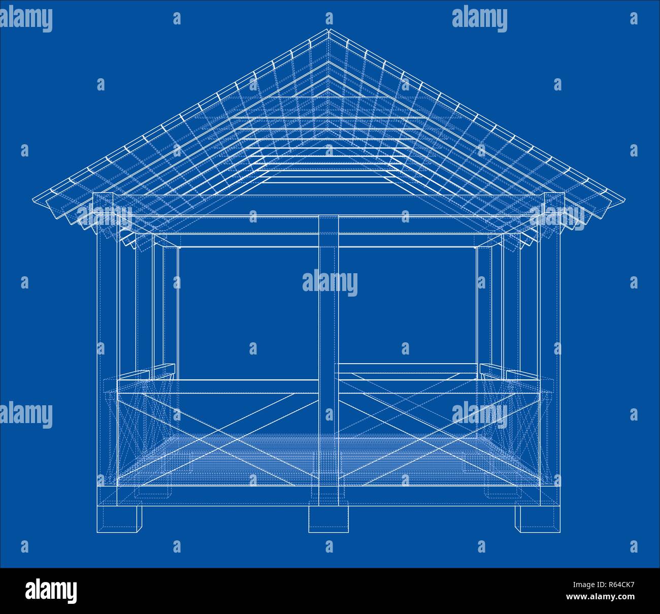 Summer house sketch Stock Photo - Alamy