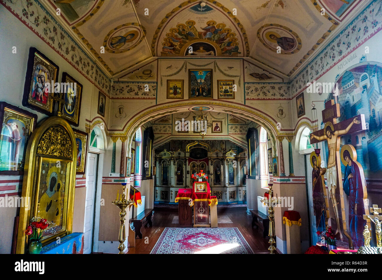Brest Saint Athanasius Monk Monastery Interior with Iconostasis Icons ...