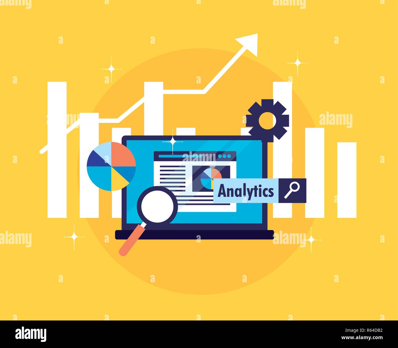 mobile analysis web search engine optimization vector illustration Stock Vector Image & Art - Alamy