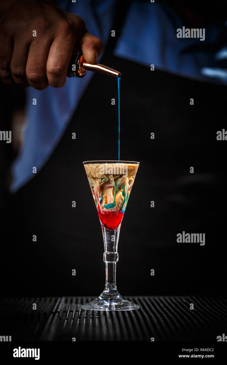 Alien brain hemorrhage cocktail Stock Photo - Alamy