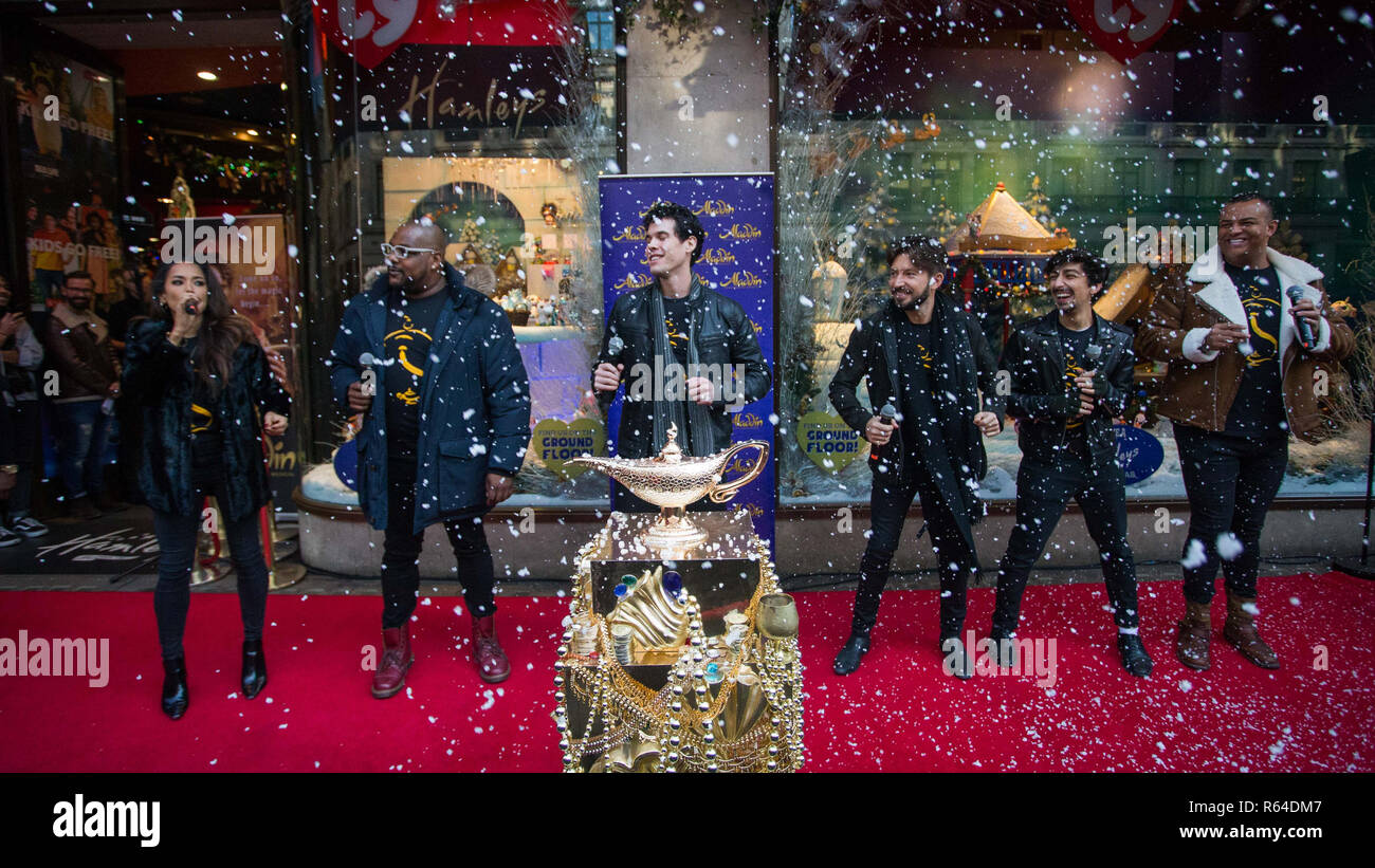 The cast of Aladdin perform as Hamleys unveil their 2018 Christmas ...