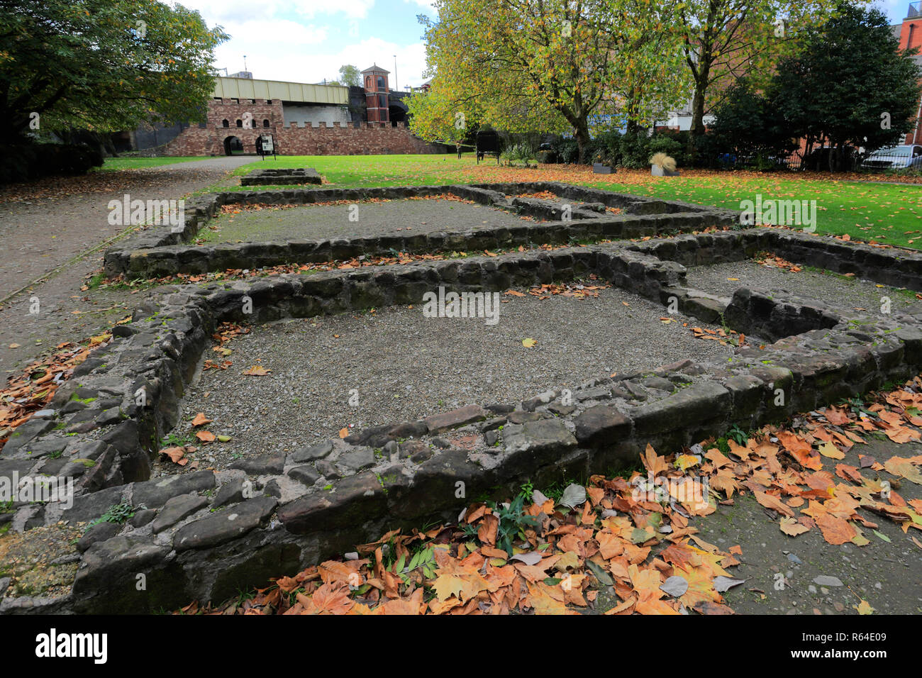 The site of the old Roman fort of Mancunium, Castlefield, Manchester ...