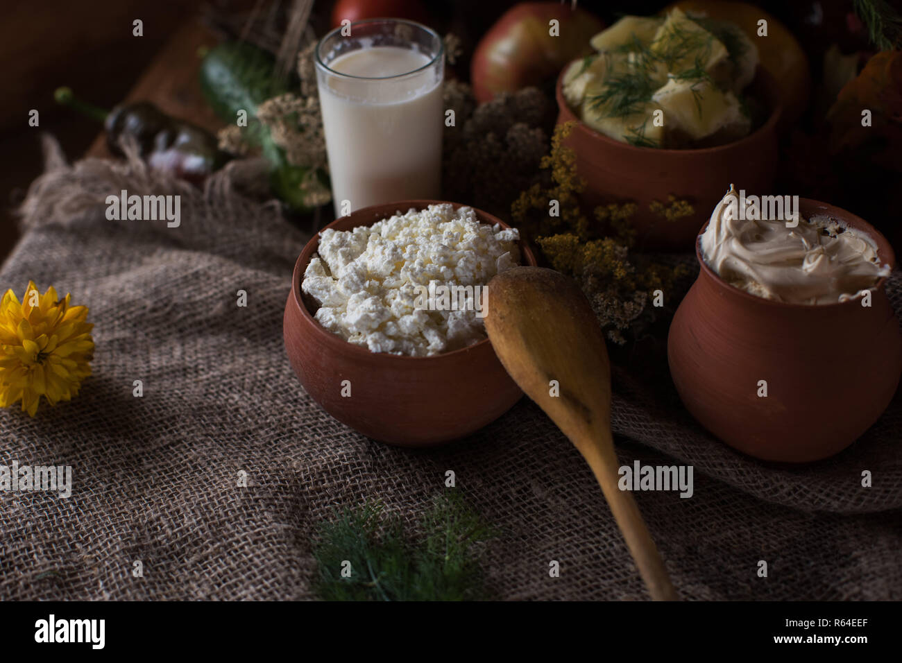 Organic domestic food Stock Photo - Alamy